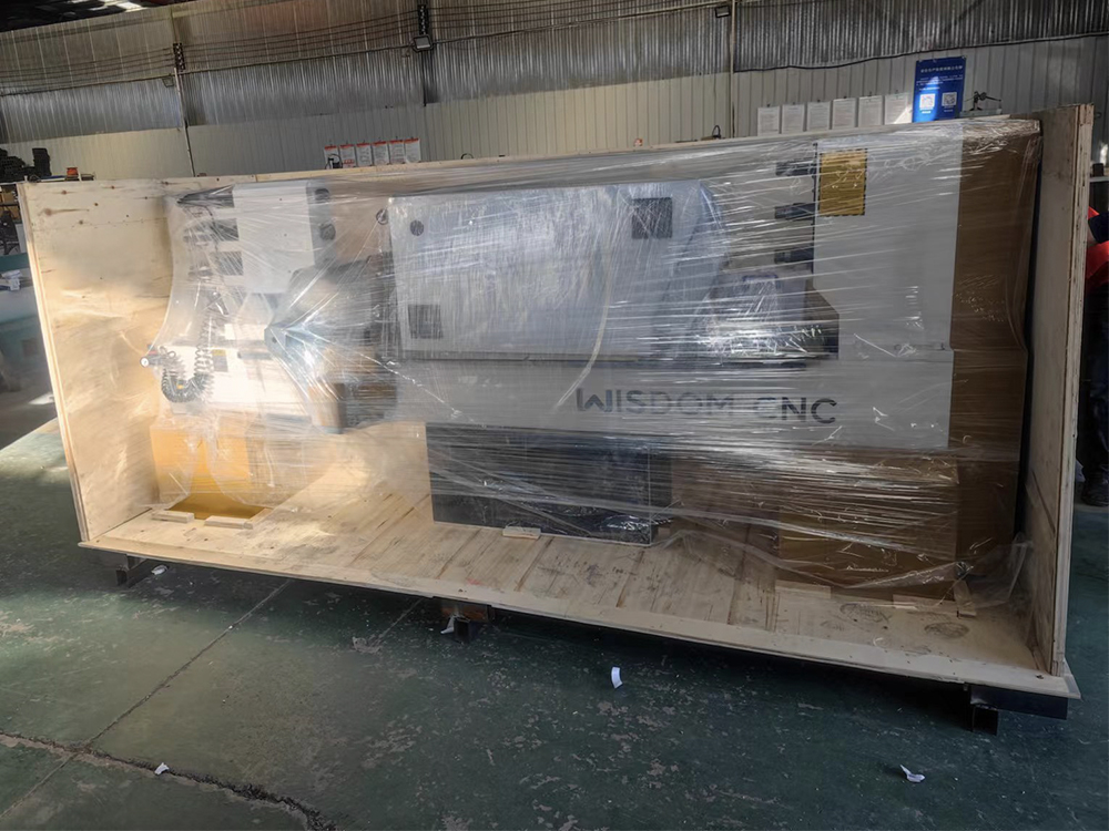 3 Axis CNC Wood Turning Lathe For Pool Cue Billiard Cue Making -Wisdom CNC