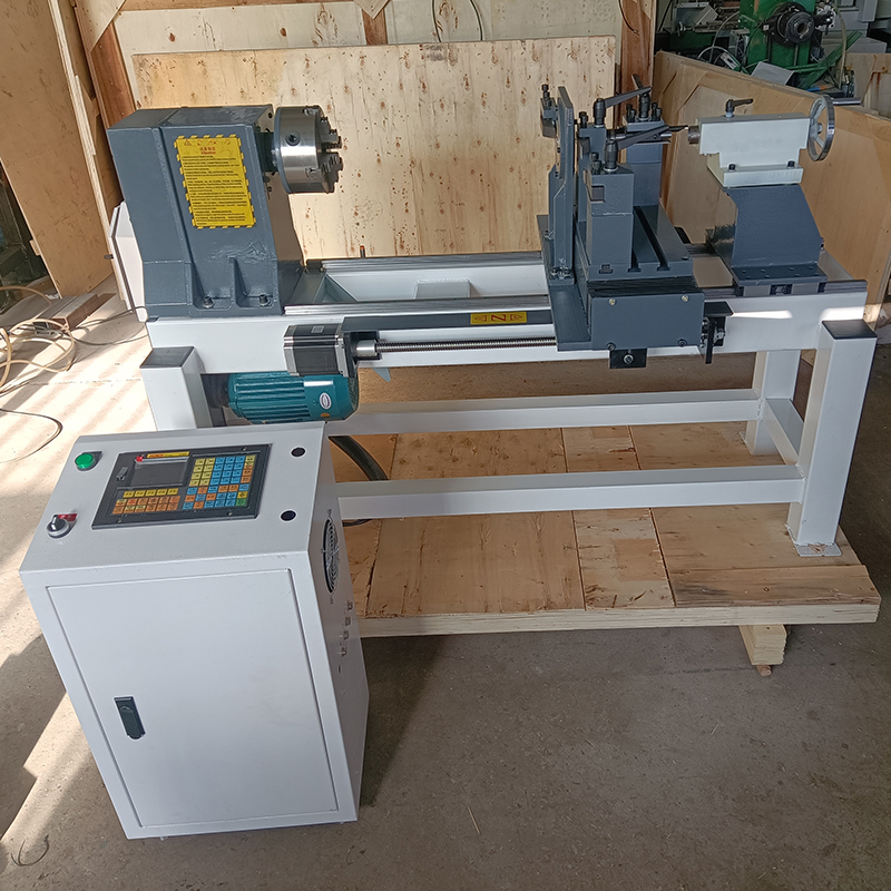 Economical Small CNC Wood Turning Lathe Machine For Bowls Cups Handles ...