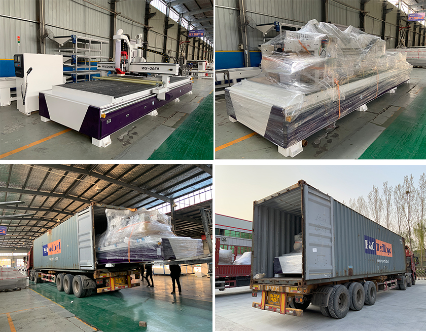 ACP ACM Wood Aluminum Composite Panel Cutting ATC CNC Router -Wisdom CNC